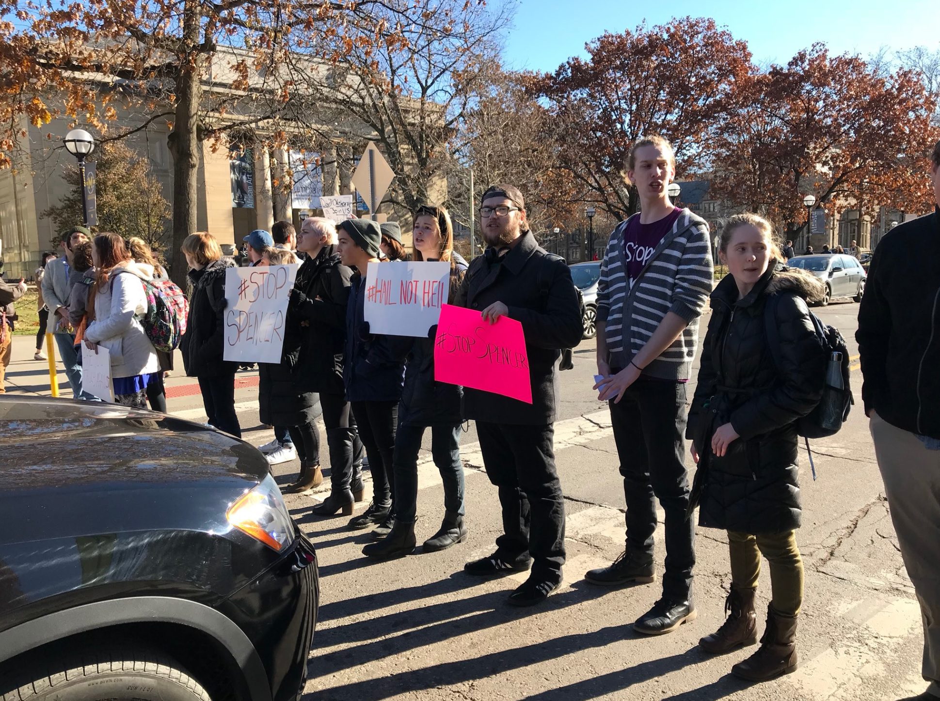 University of Michigan students walk out of class protesting talks with ...