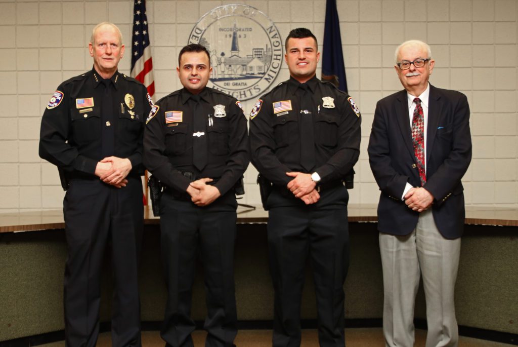Dearborn Heights swears in two new police officers, one firefighter