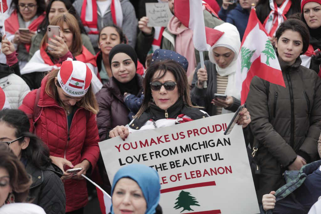 Dearborn protesters rally for change in Lebanon and in support of the ...