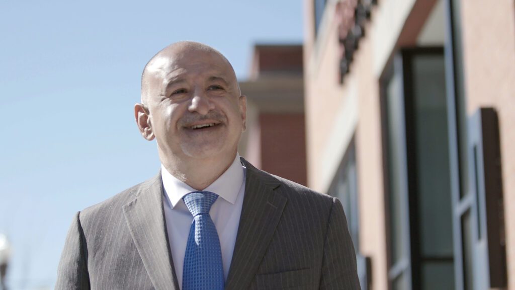 Hussein Berry campaigning for Dearborn mayor, with focus on public safety