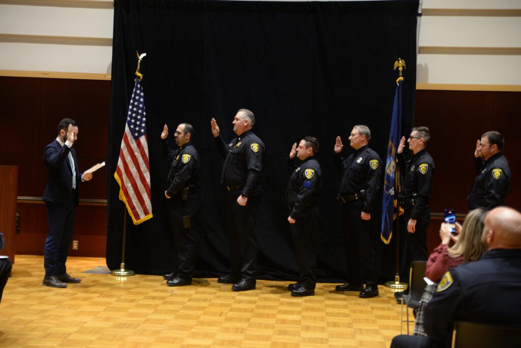 Dearborn Police Department swears in three new officers, promotes three ...