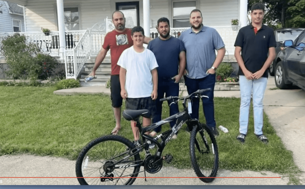 State Rep. Alabas Farhat gifts 12-year-old a new bike to replace his ...
